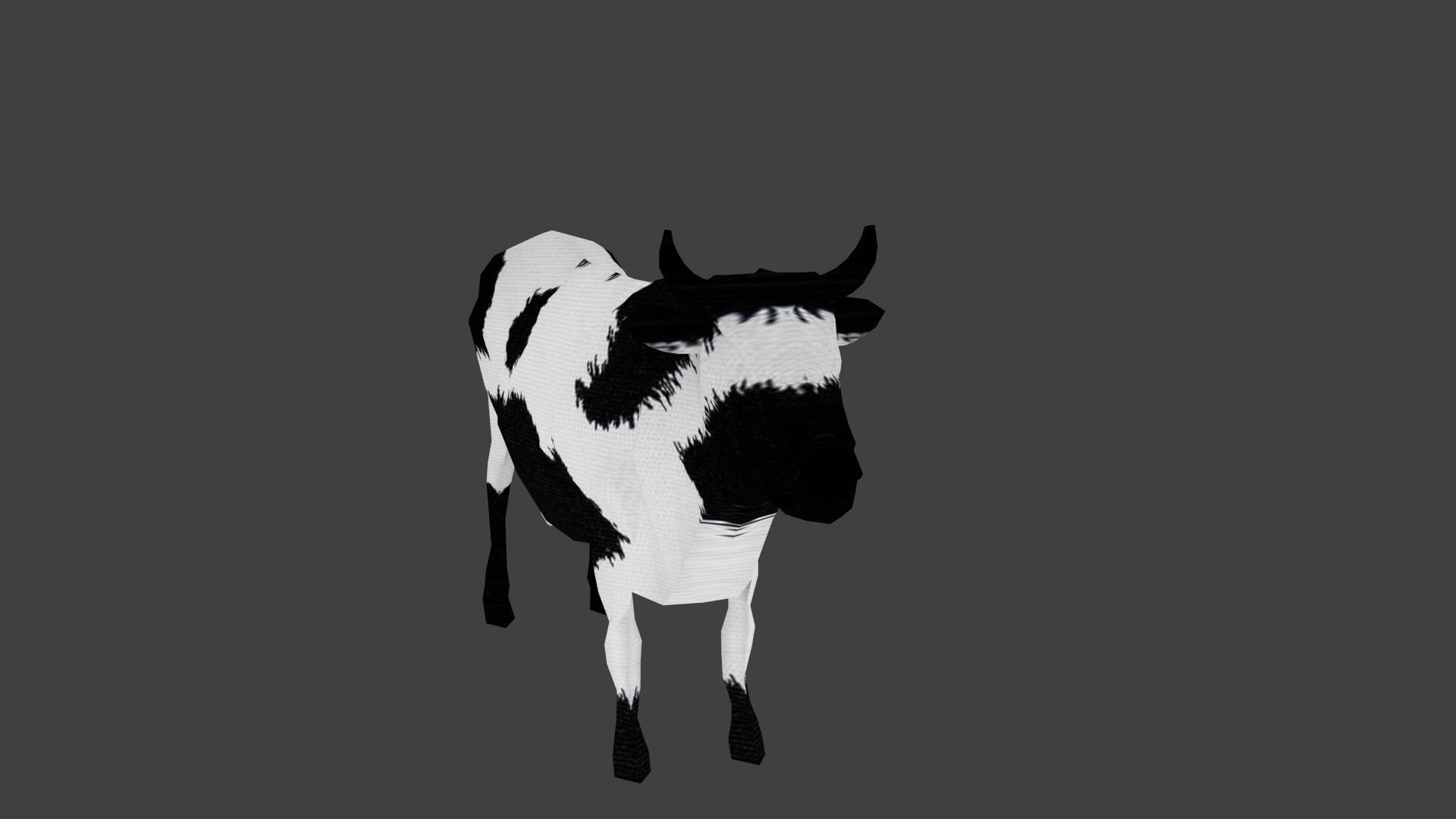 3D model cow made in the blender VR / AR / low-poly | CGTrader