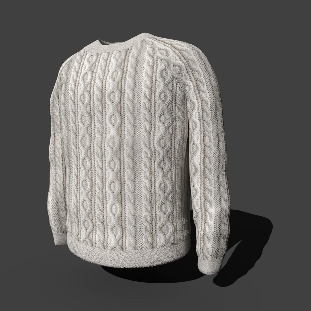 3D model sweater VR / AR / low-poly | CGTrader