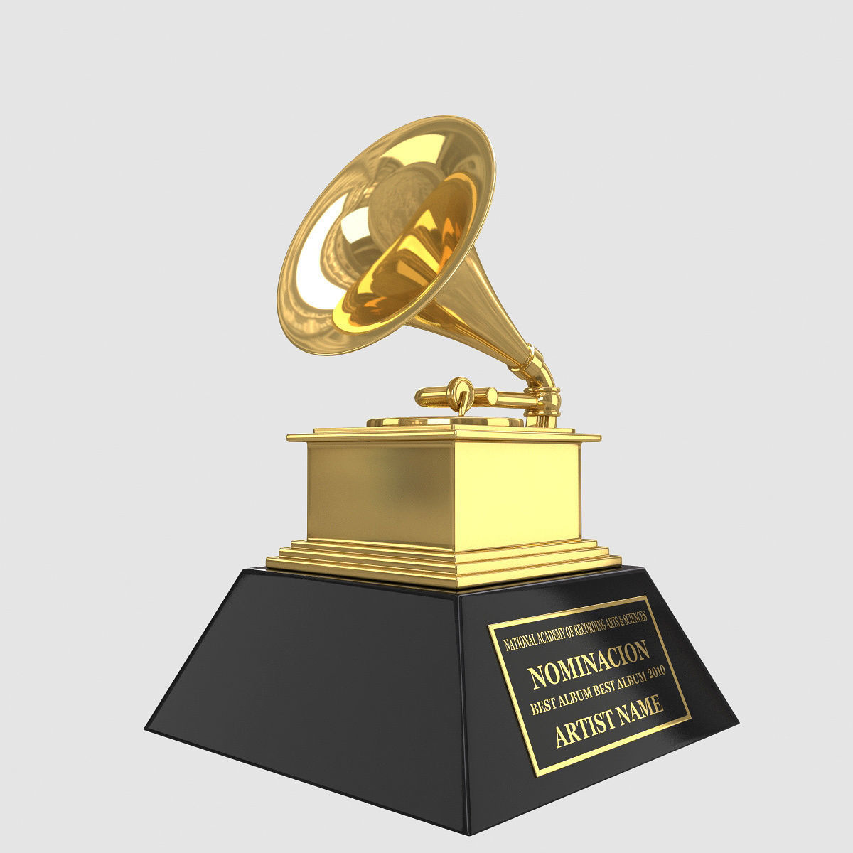 Grammy Trophy 3D model | CGTrader