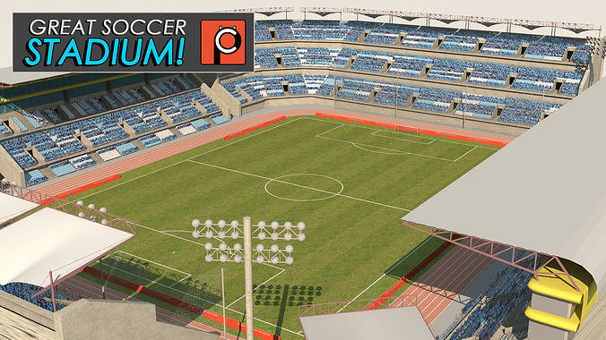Great Soccer Stadium 3D model | CGTrader