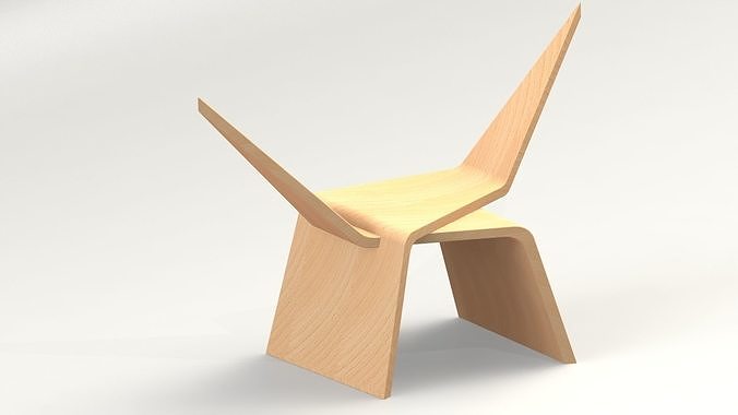 MINIMALISTIC CHAIR TRIANGULAR 3D model | CGTrader