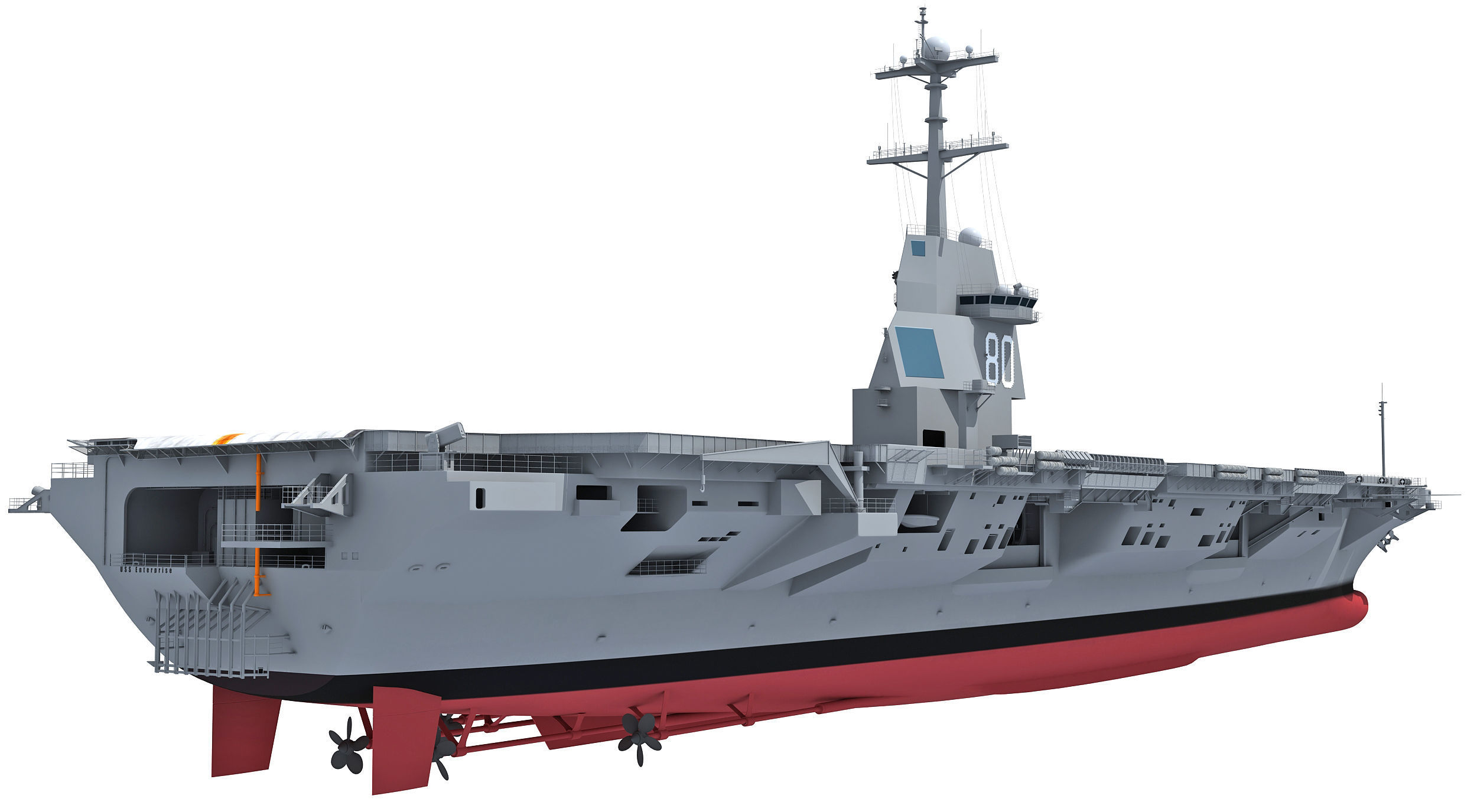 USS Enterprise CVN-80 Aircraft Carrier 3D model | CGTrader