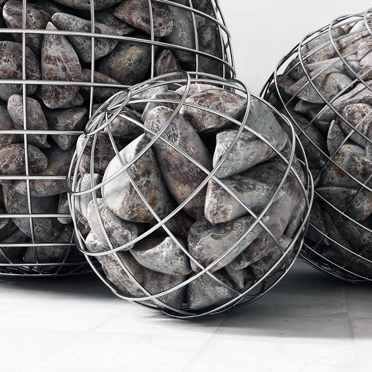 Gabion sphere form 3D model | CGTrader