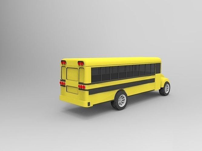 school bus free VR / AR / low-poly 3D model | CGTrader