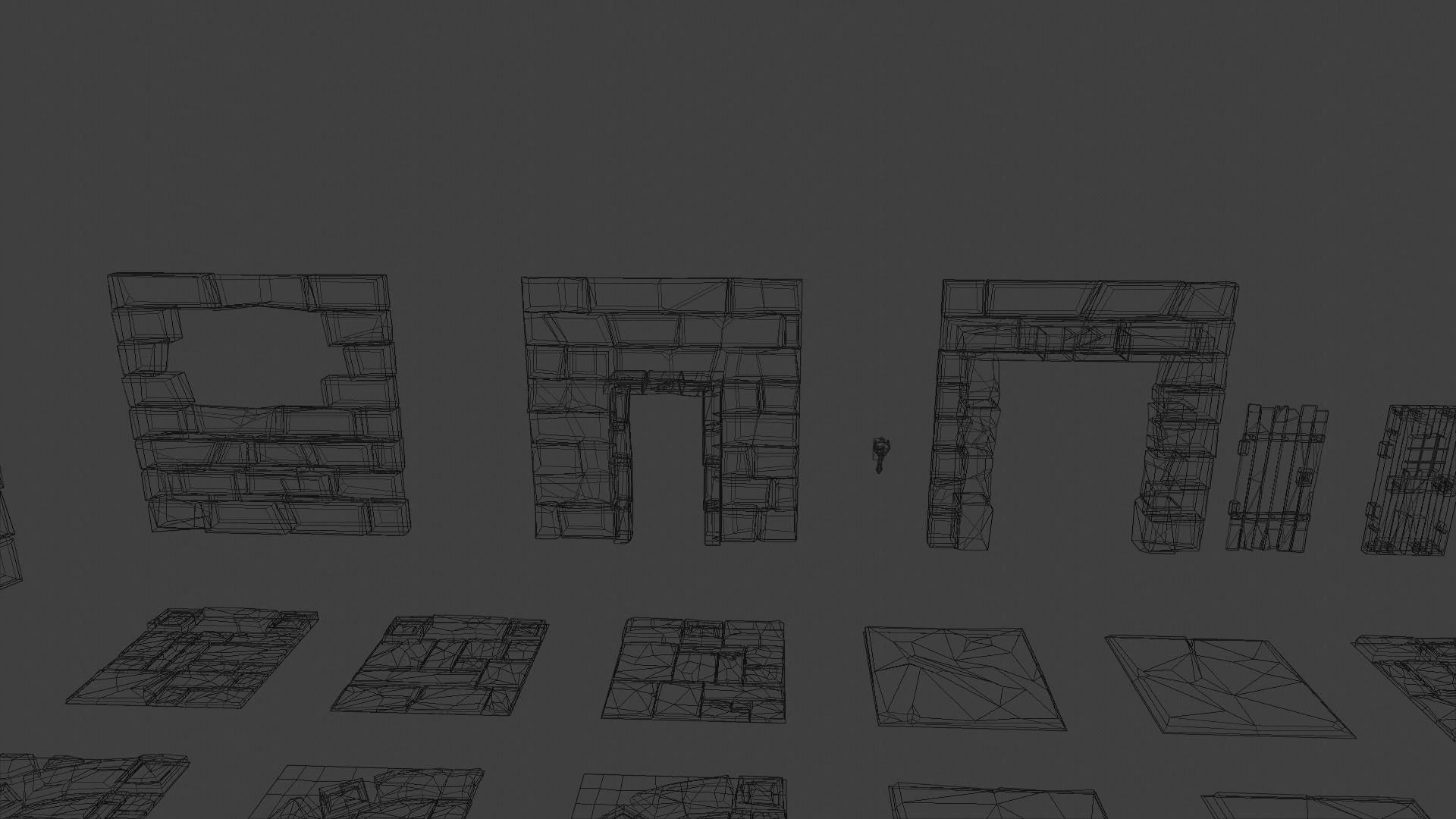 3D model Dungeon complete set VR / AR / low-poly rigged | CGTrader