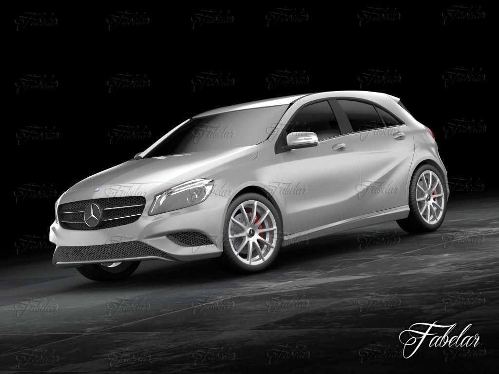 Mercedes A class w176 3D model rigged | CGTrader