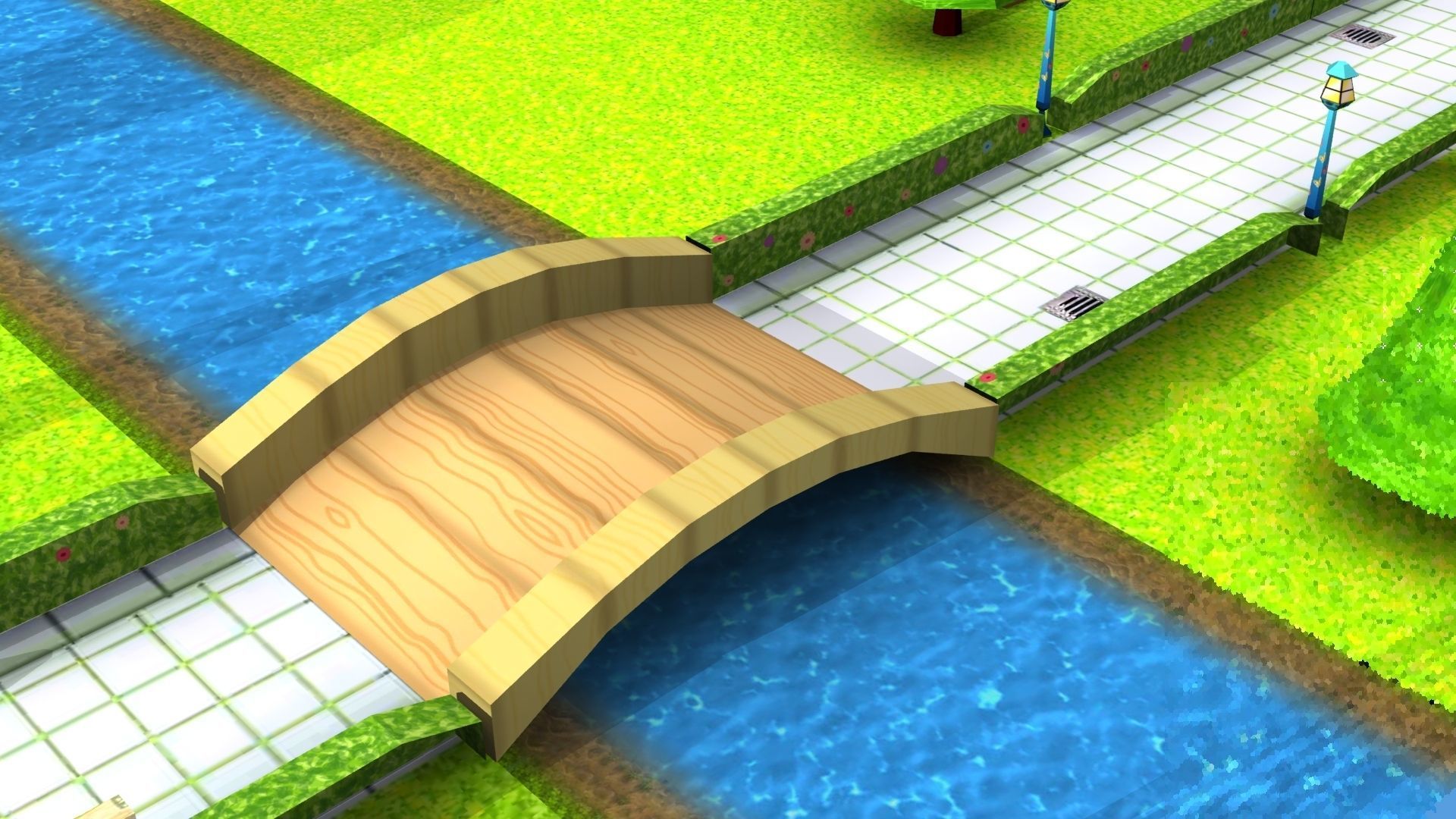 3D model Low polygon Park VR / AR / low-poly | CGTrader