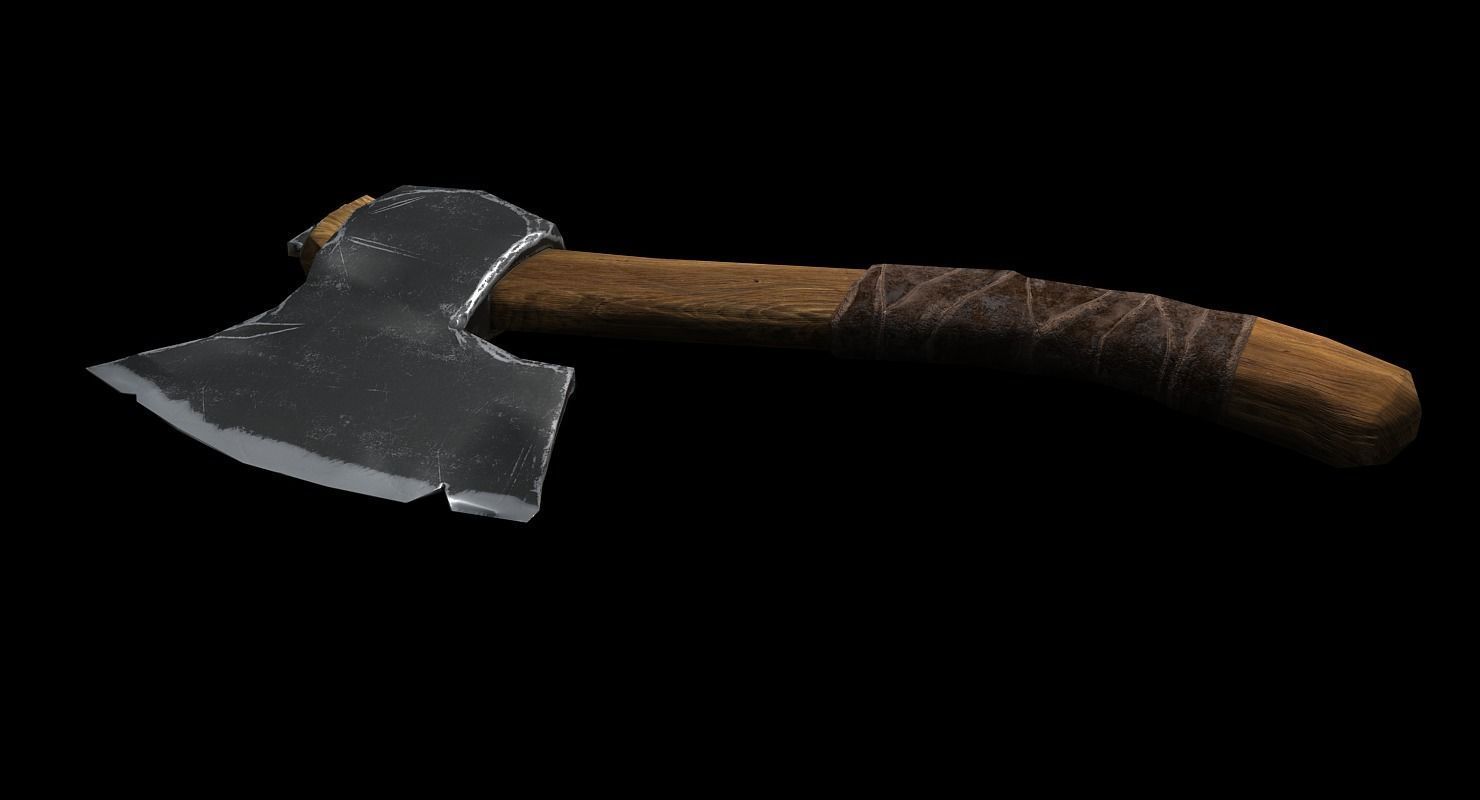 3D model Wooden ax VR / AR / low-poly | CGTrader