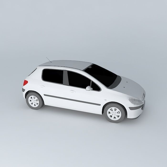 Peugeot 307 XS 5p Hatchback 2001 free 3D model | CGTrader