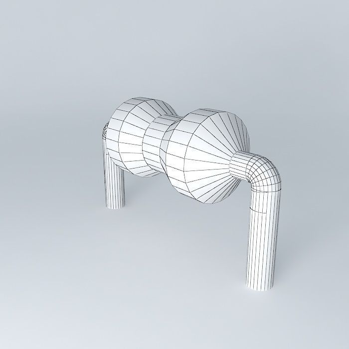 Inductor orange and cylinder free 3D model | CGTrader