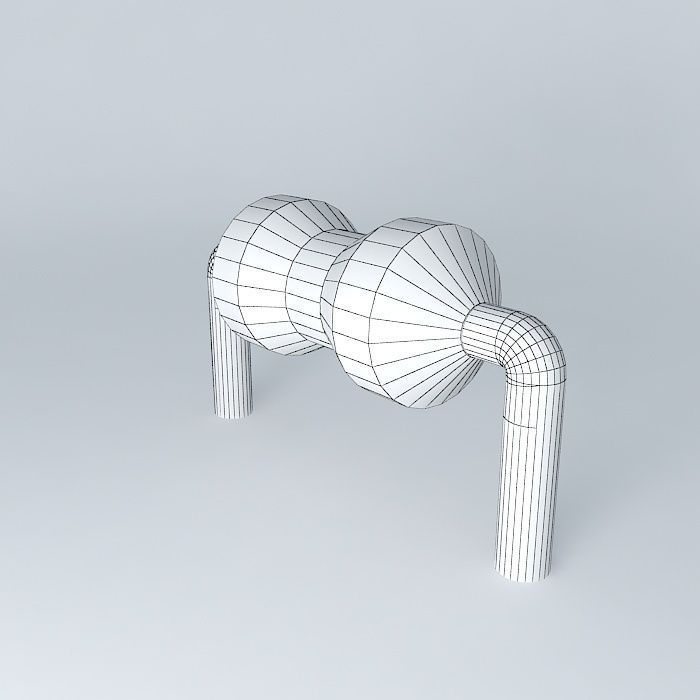 Inductor orange and cylinder free 3D model | CGTrader