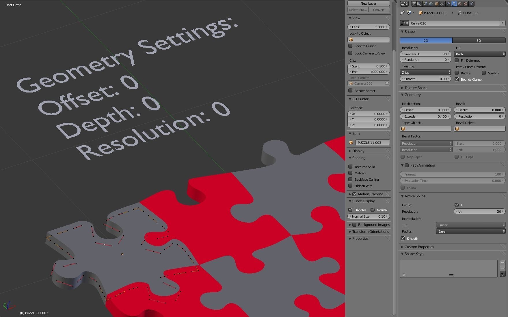 Repeatable jigsaw puzzle module 3D model | CGTrader