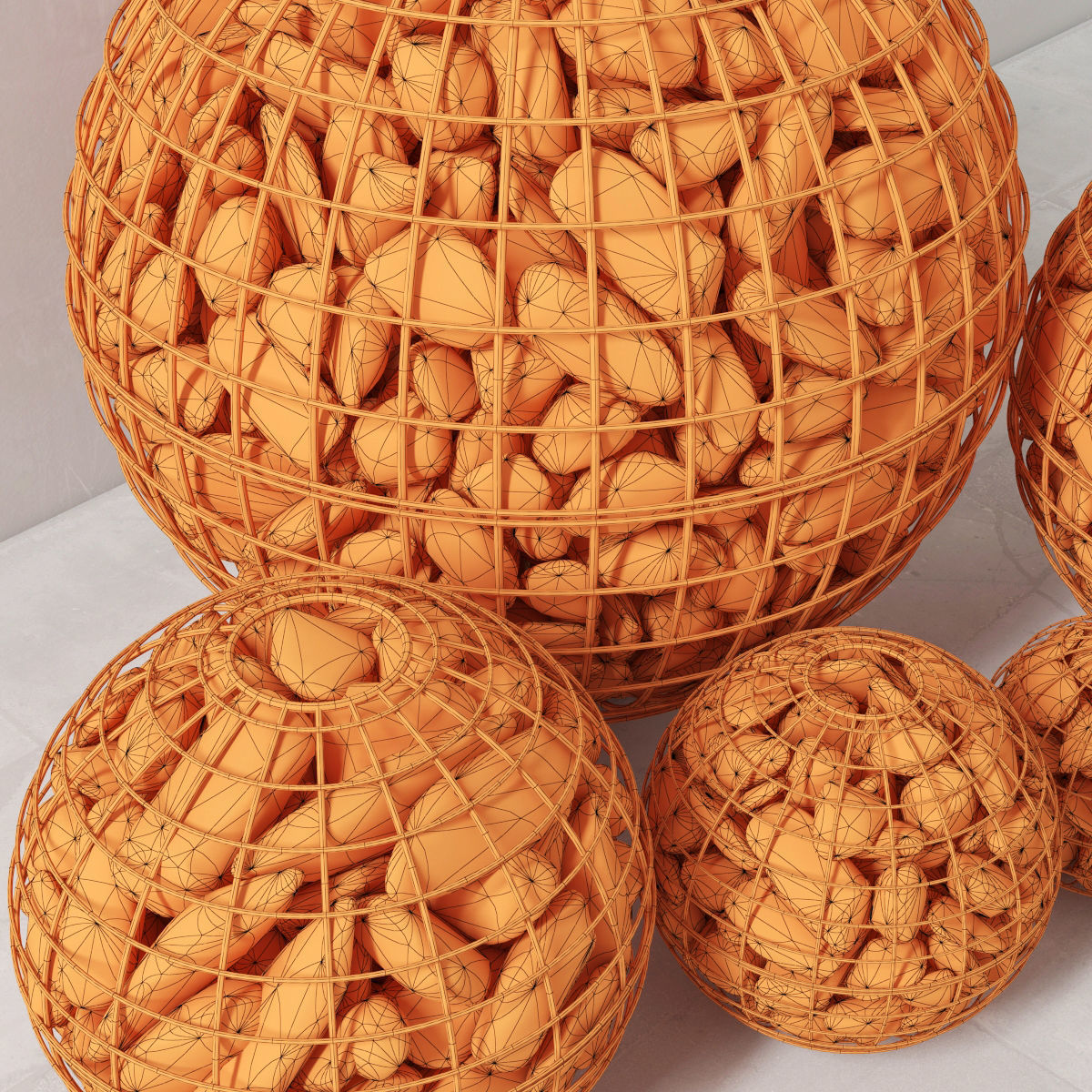 Gabion sphere form 3D model | CGTrader