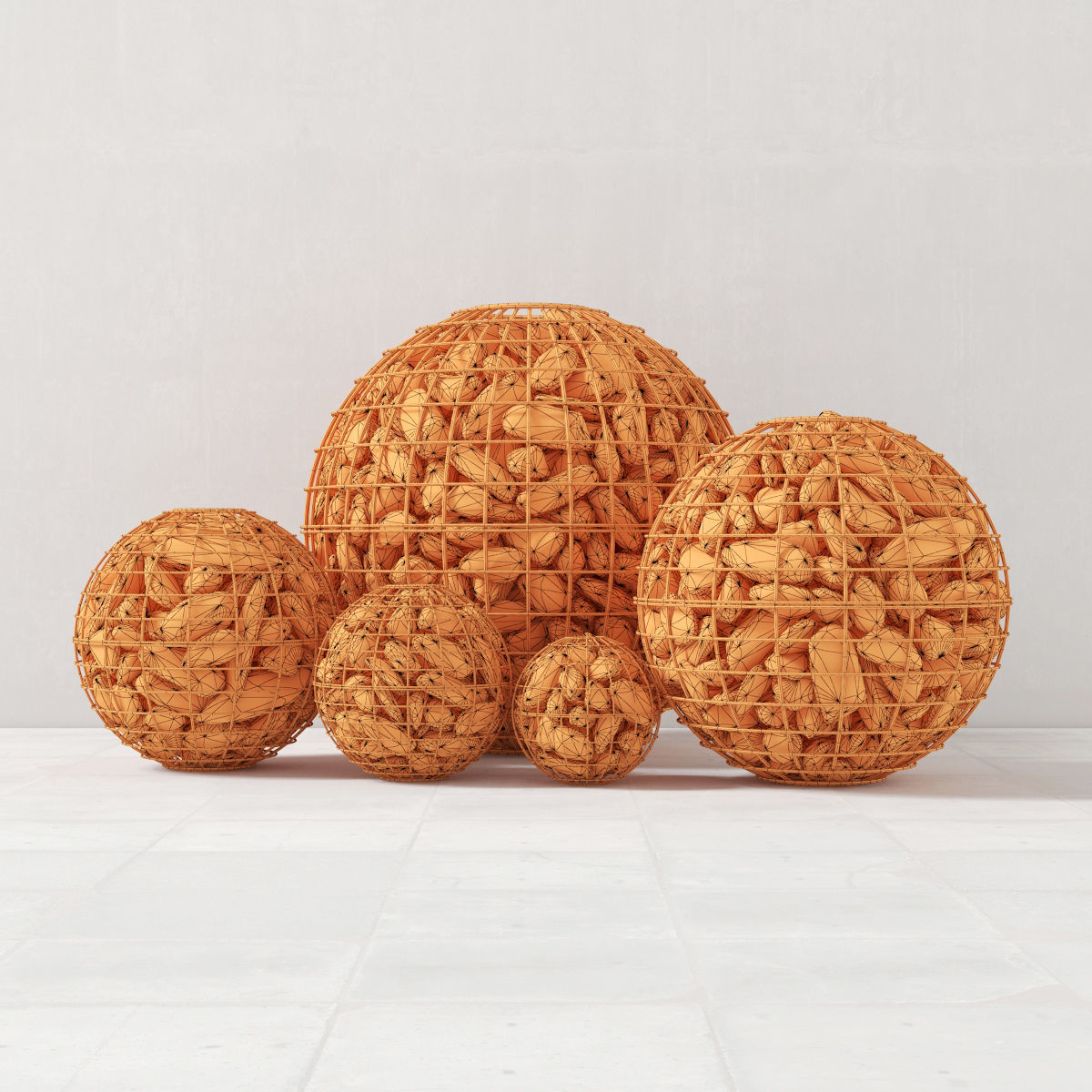 Gabion sphere form 3D model | CGTrader