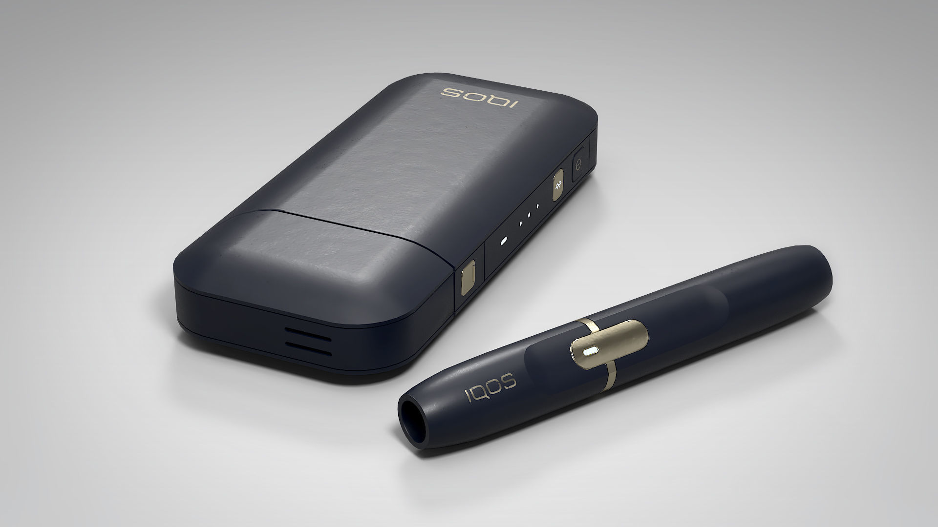3D model IQOS Original Dark Blue PBR VR / AR / low-poly | CGTrader