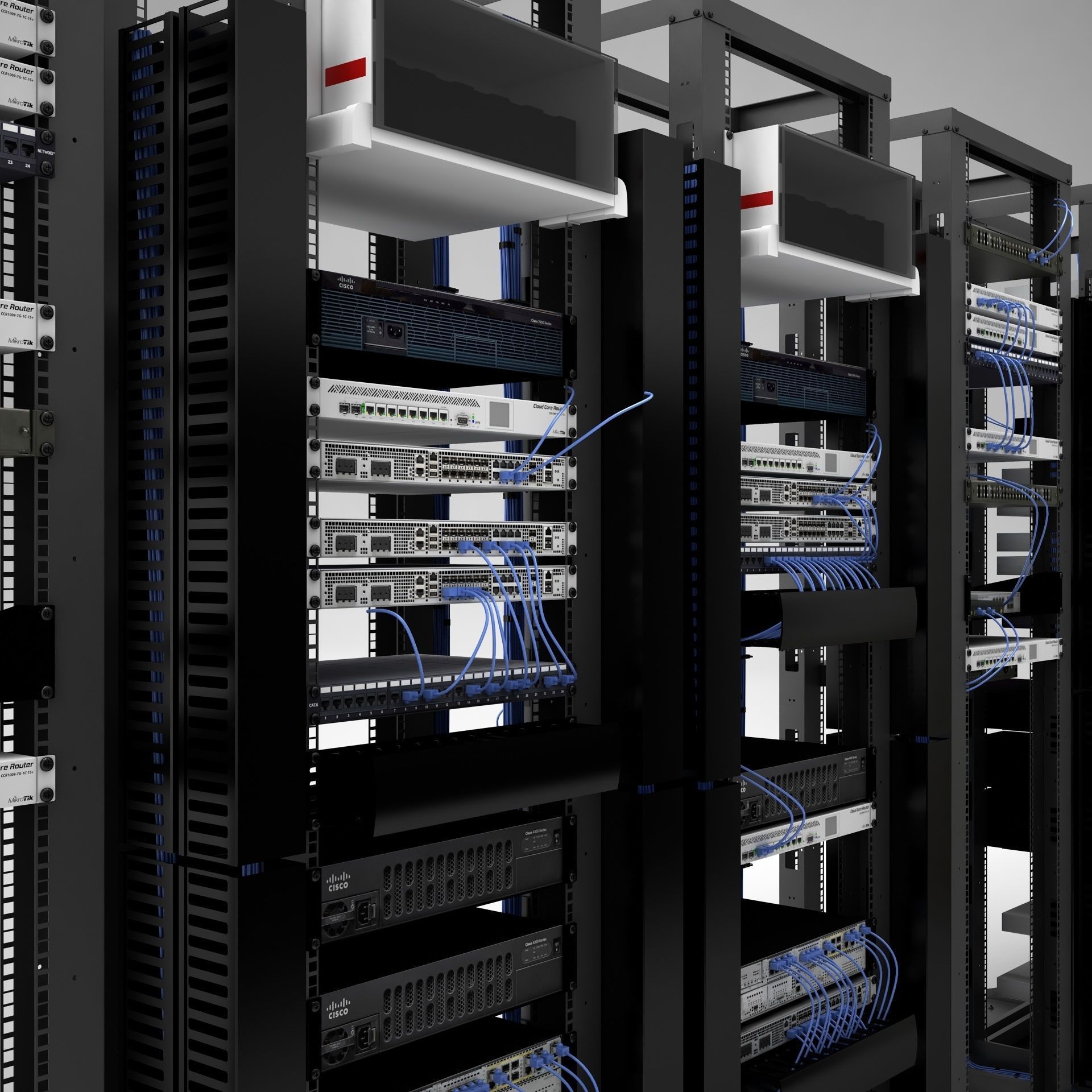 Server Room HD 3D model | CGTrader