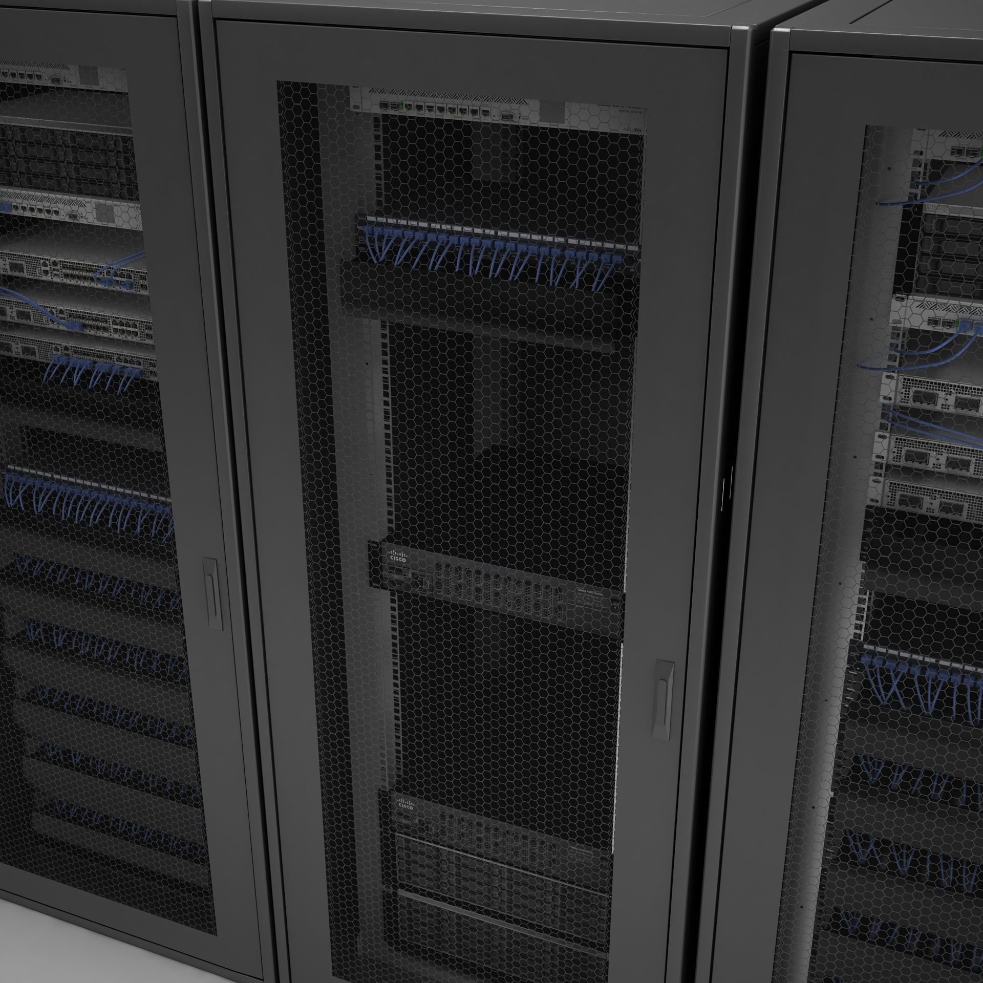 Server Room HD 3D model | CGTrader