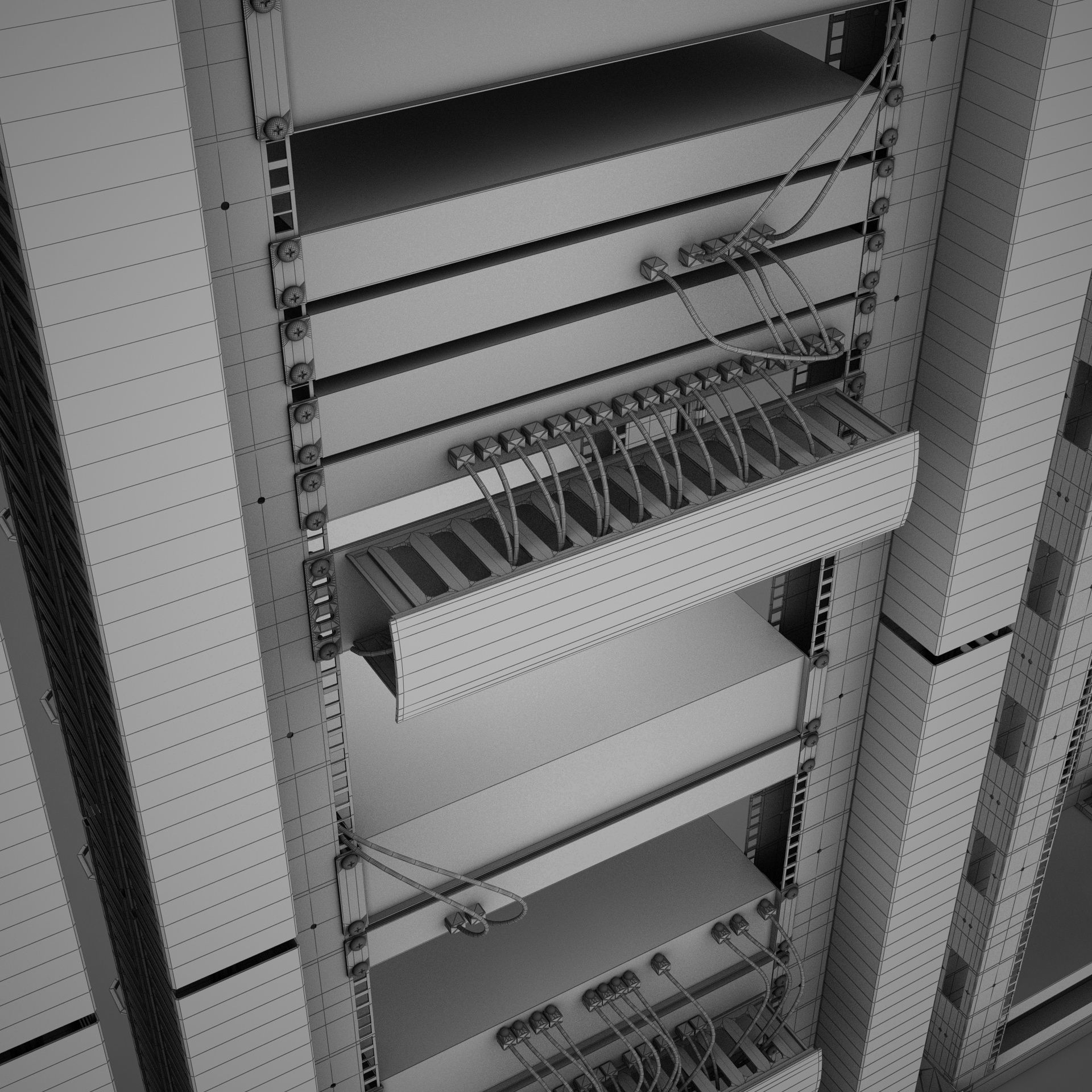 Server Room HD 3D model | CGTrader