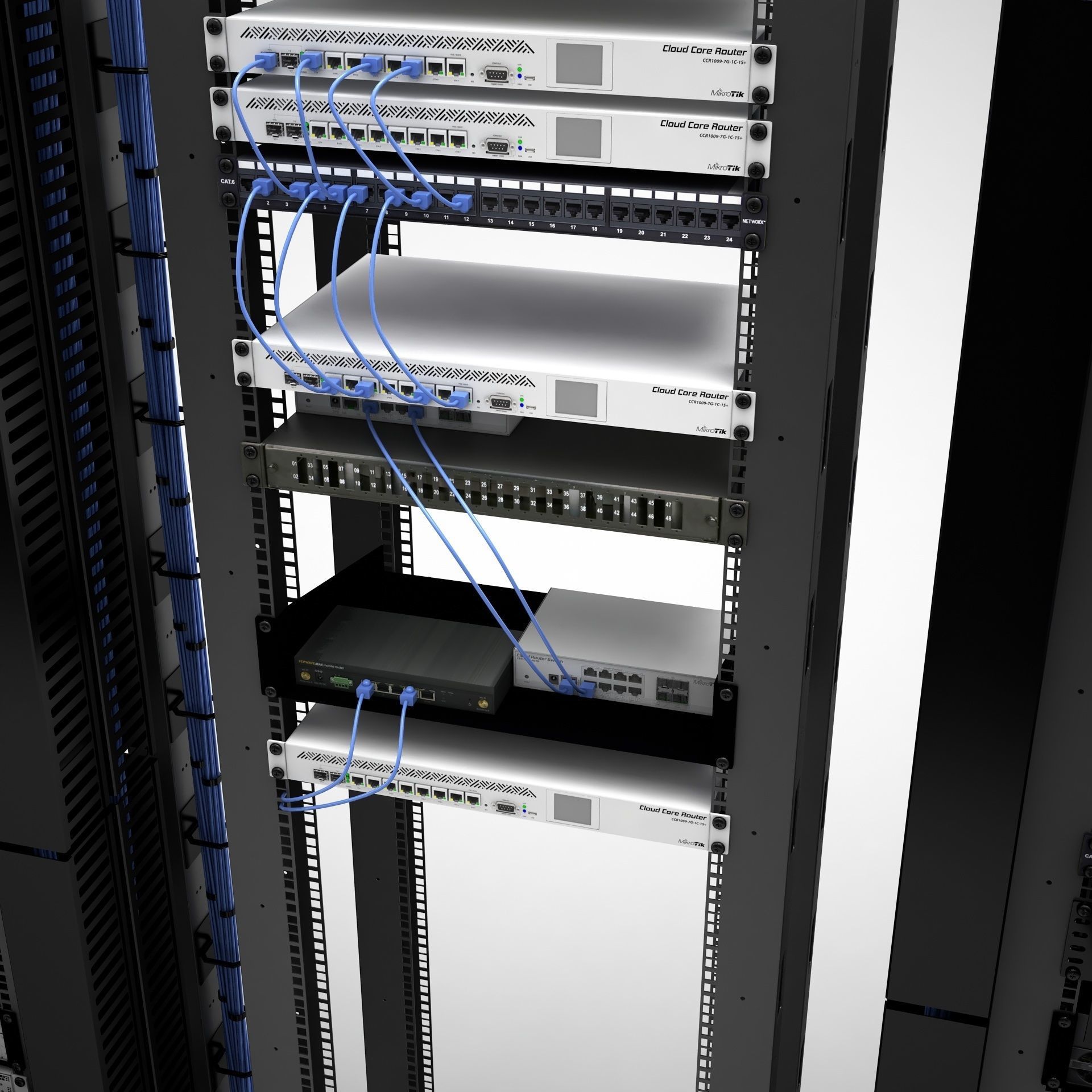 Server Room HD 3D model | CGTrader