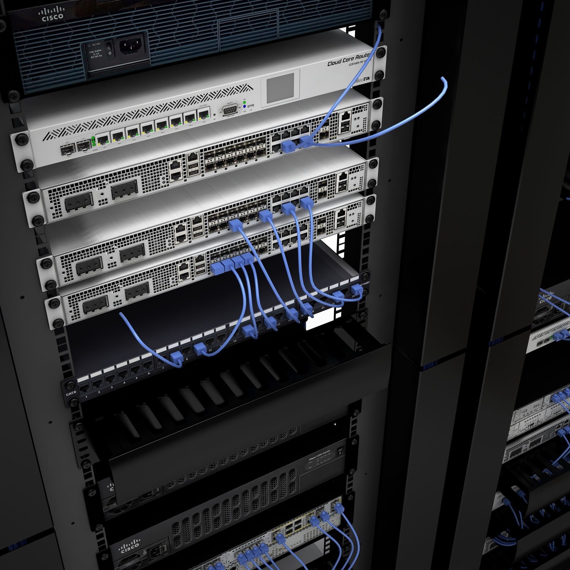 Server Room HD 3D model | CGTrader