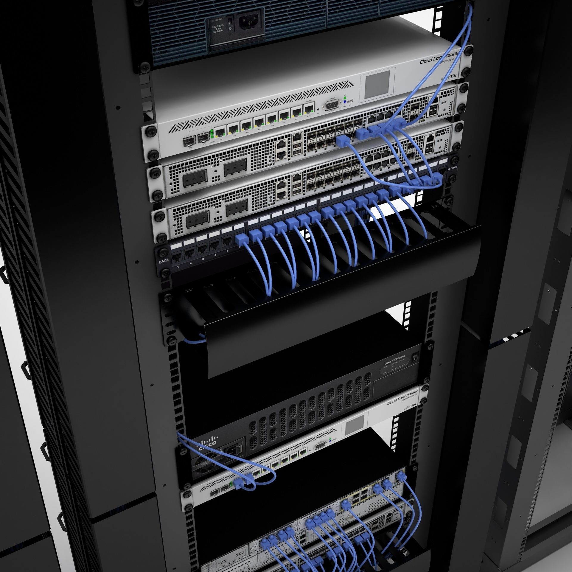 Server Room HD 3D model | CGTrader