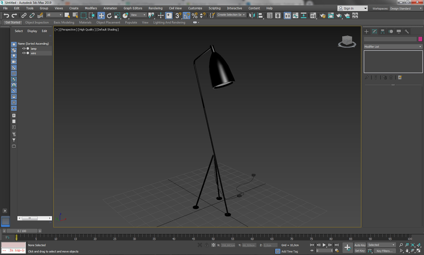 3D model Floor Lamp 1 Lowpoly VR / AR / low-poly | CGTrader