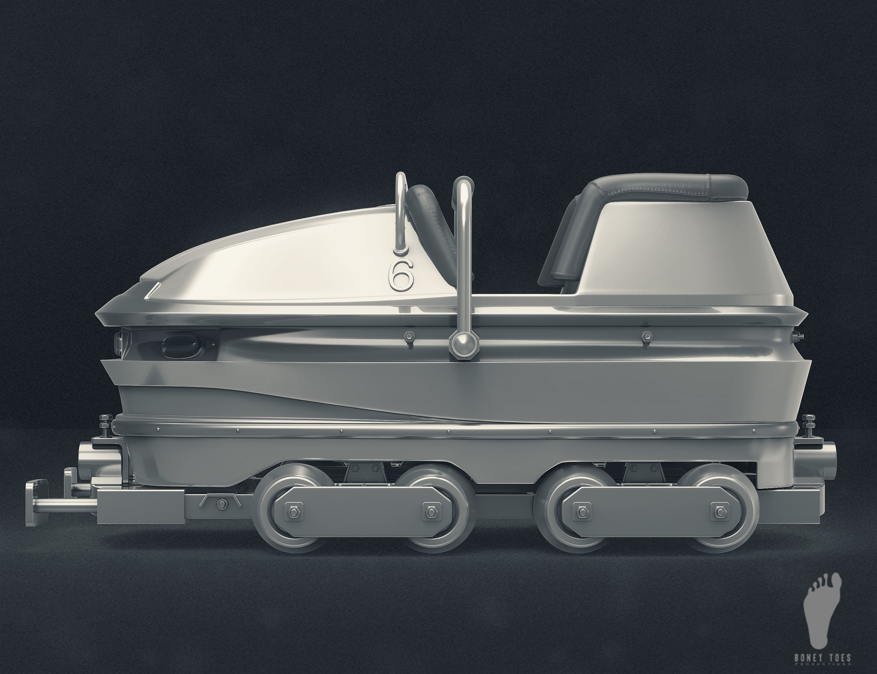 3D ROLLER COASTER CART 3D model | CGTrader