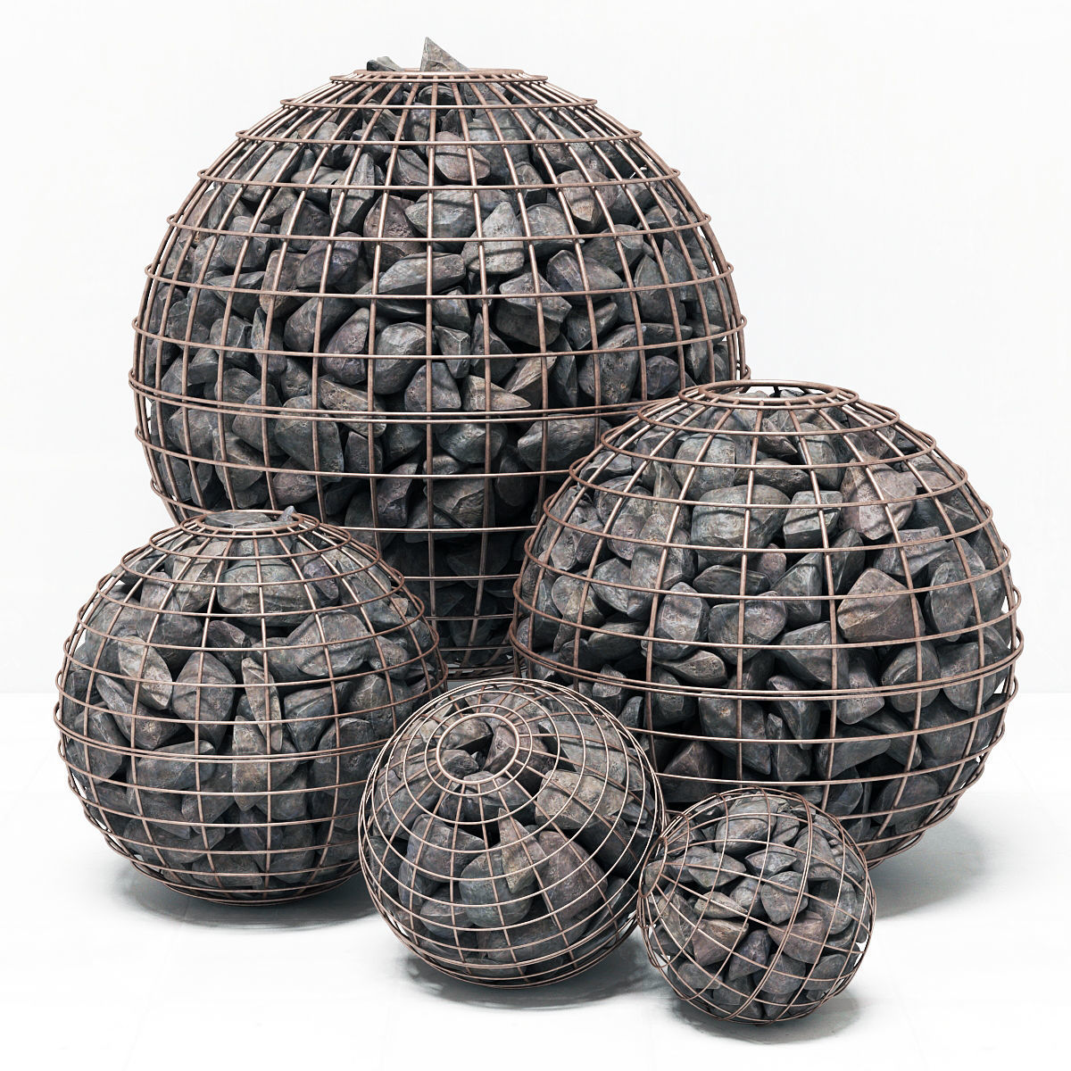 Gabion sphere form 3D model | CGTrader