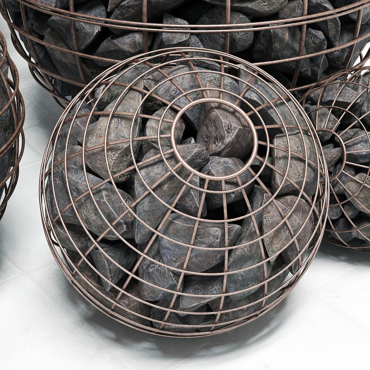 Gabion sphere form 3D model | CGTrader