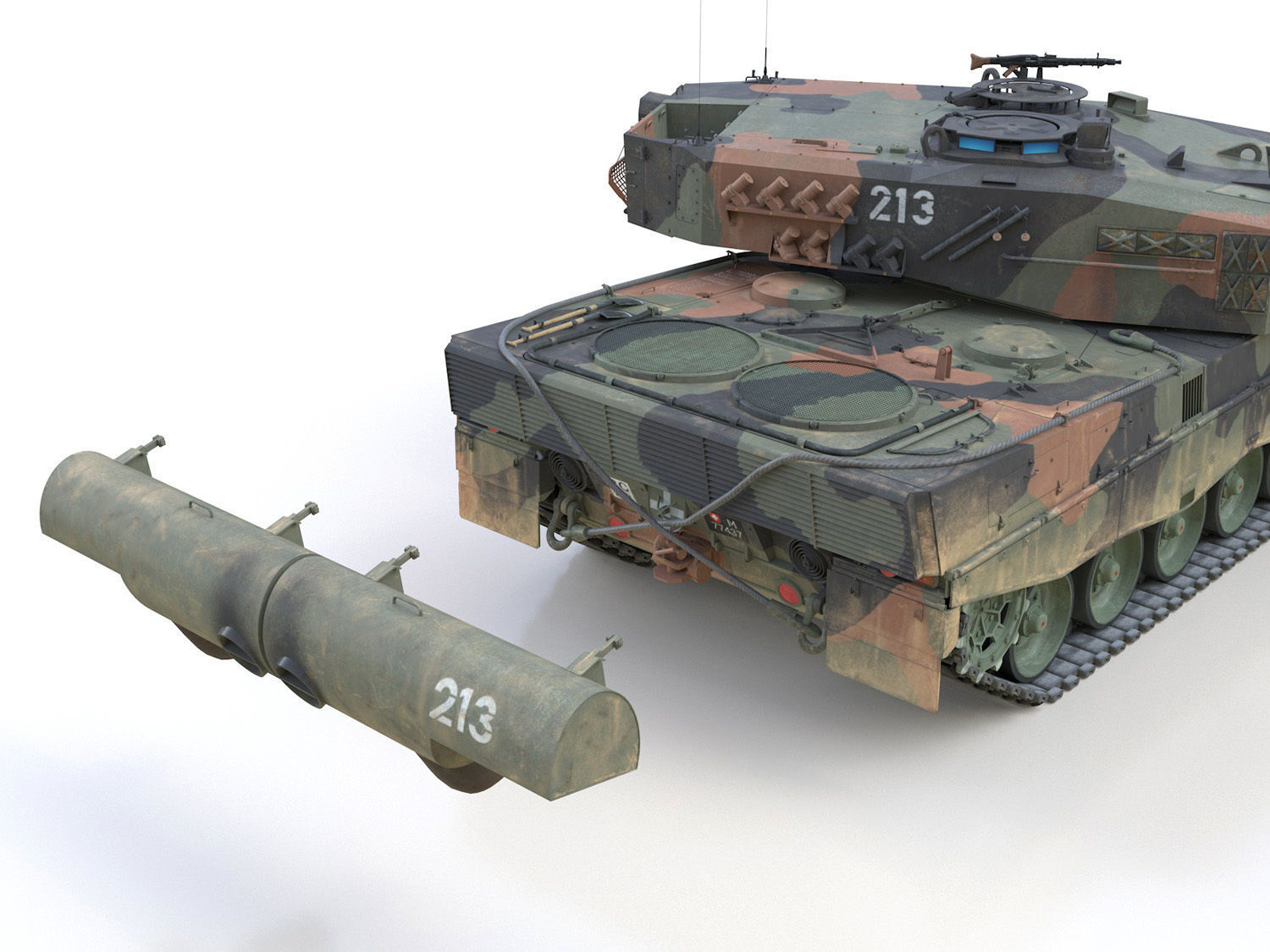 Panzer 87 Leopard - 213 - Swiss Army 3D model | CGTrader