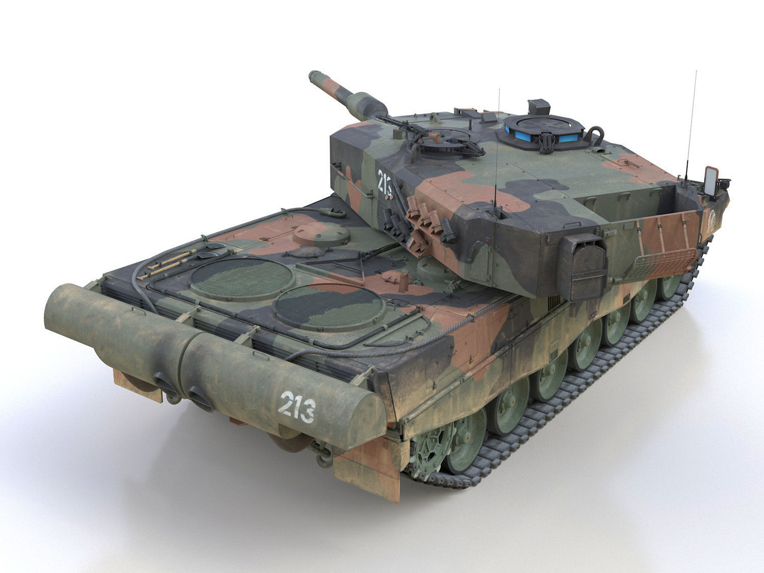 Panzer 87 Leopard - 213 - Swiss Army 3D model | CGTrader