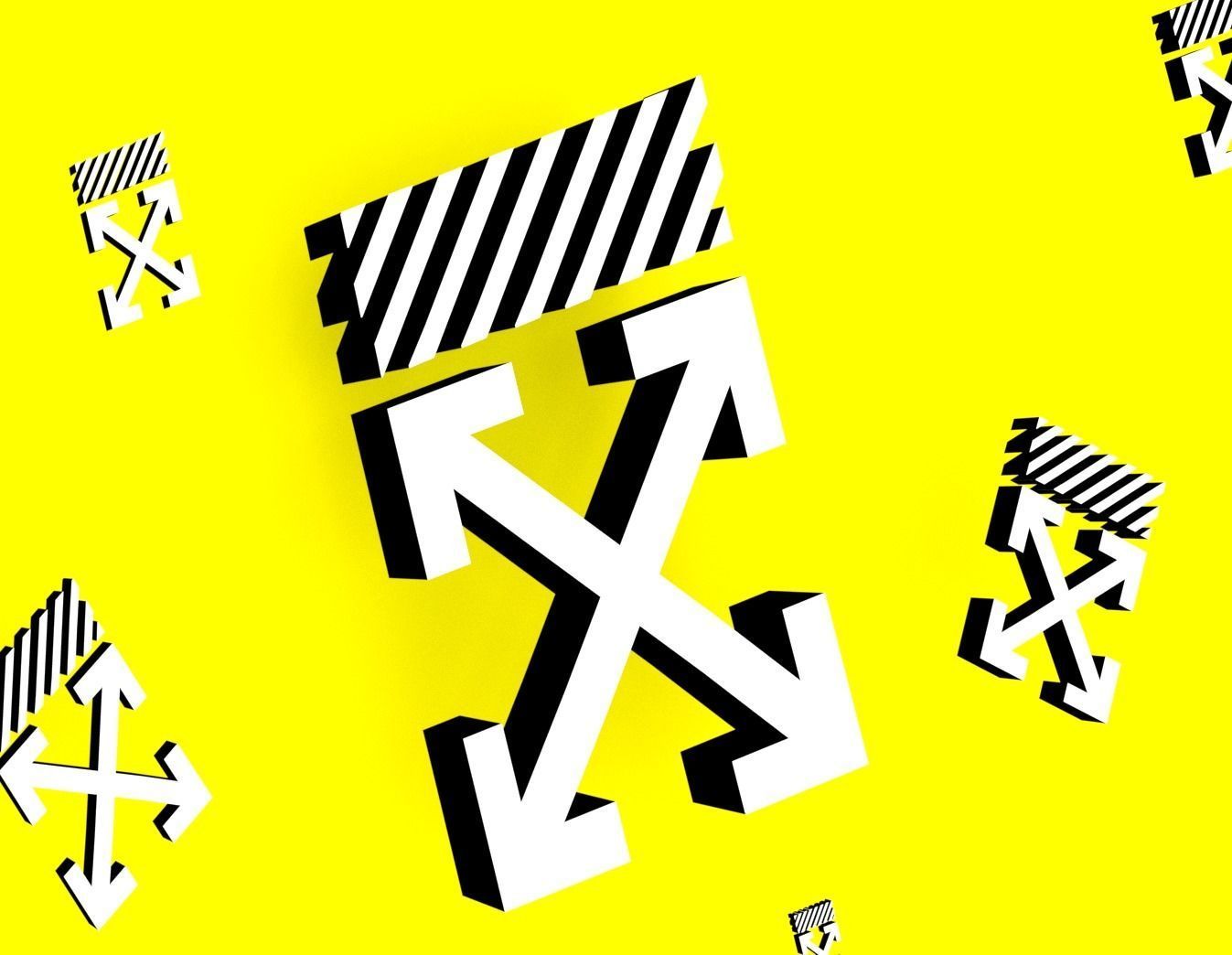 3D model Off White sign VR / AR / low-poly | CGTrader