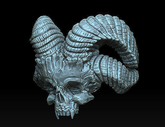 Evil Skull Ring 3D model | CGTrader