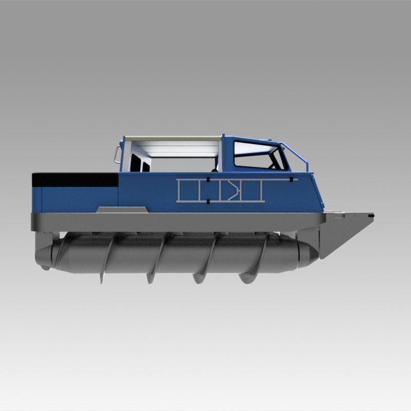 Screw terrain vehicle ZIL-2906 3D model | CGTrader