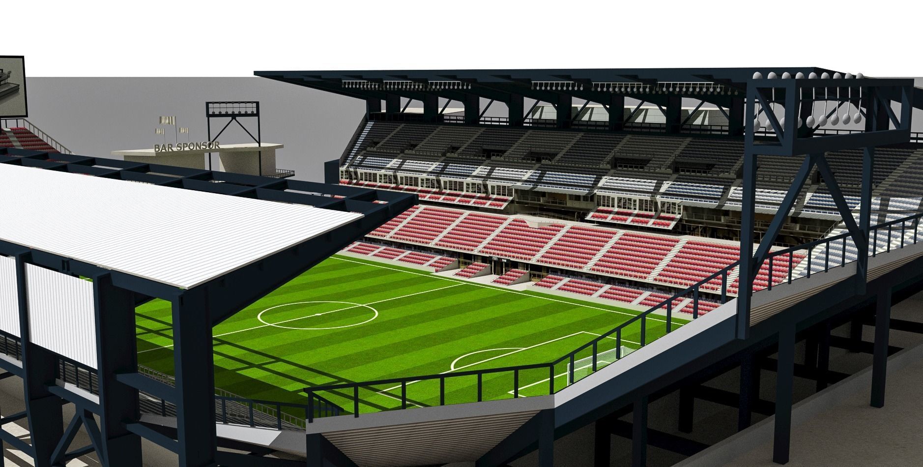 3D model Audi Field DC Stadium VR / AR / low-poly | CGTrader