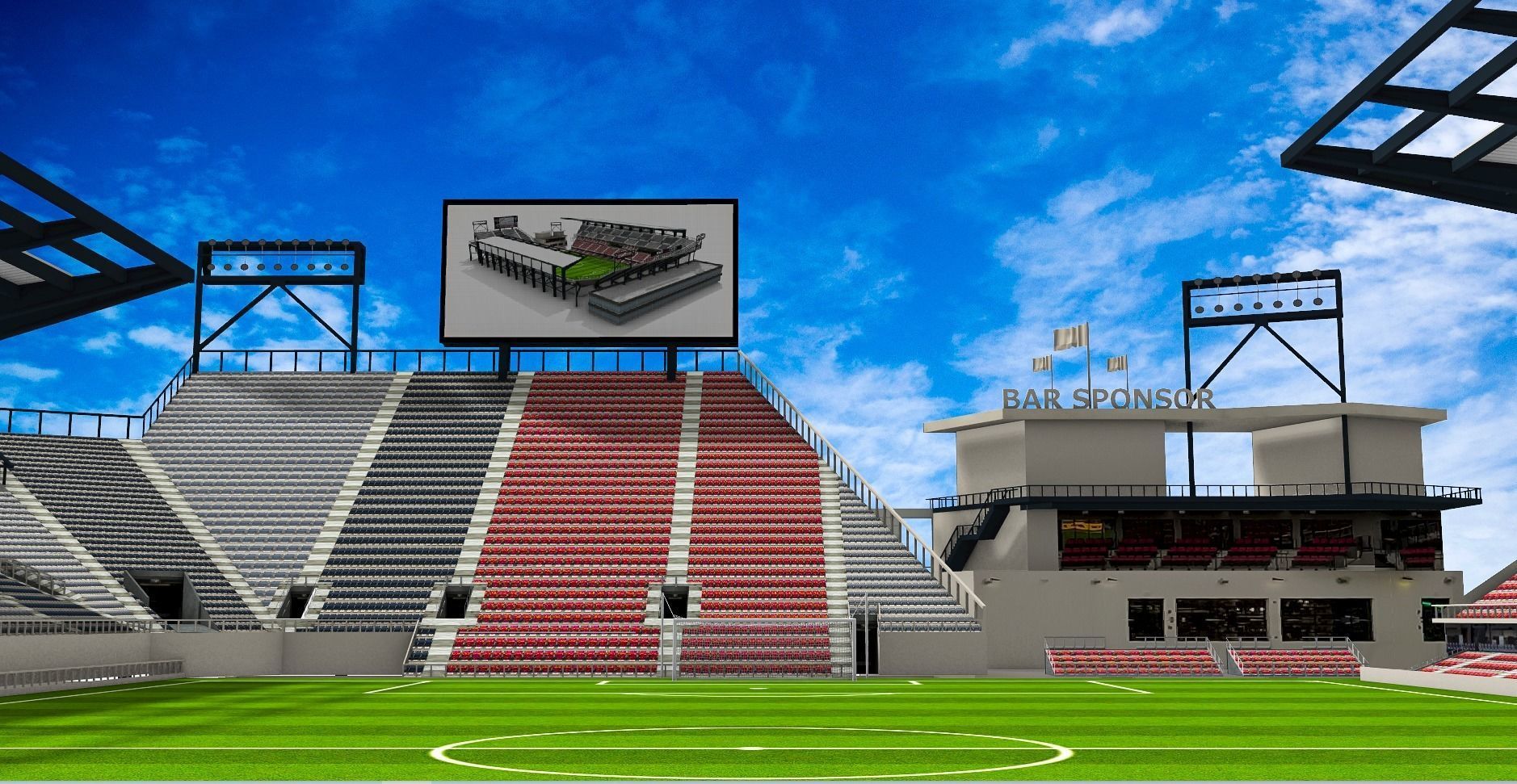 3D model Audi Field DC Stadium VR / AR / low-poly | CGTrader