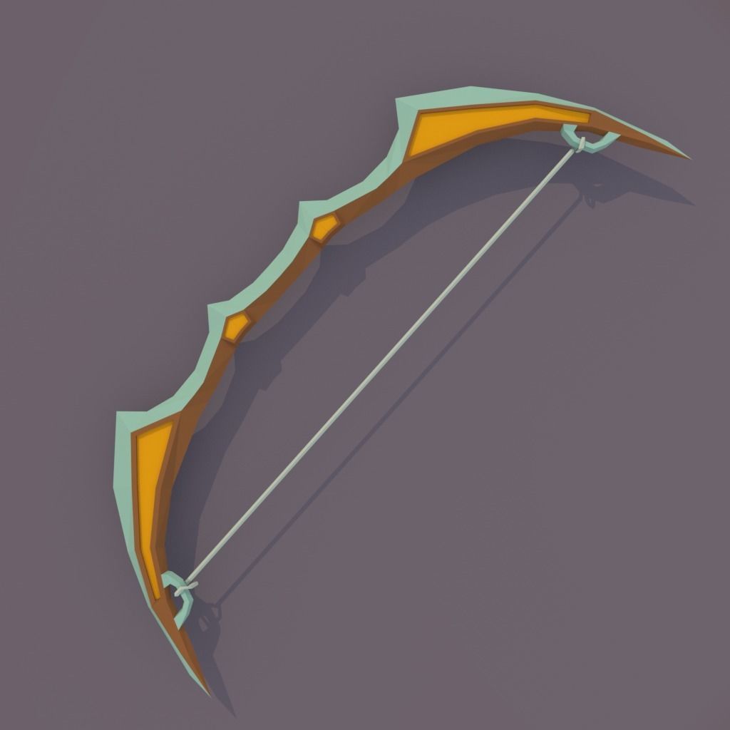 3D model Low Poly Bows Pack VR / AR / low-poly rigged animated | CGTrader