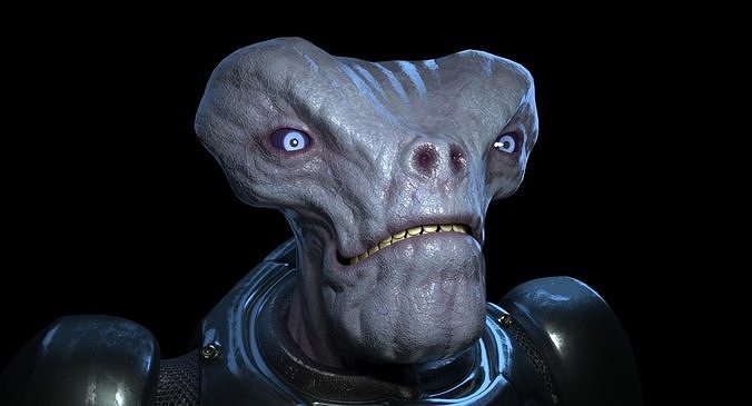 3D model Alien in armored suit VR / AR / low-poly rigged | CGTrader