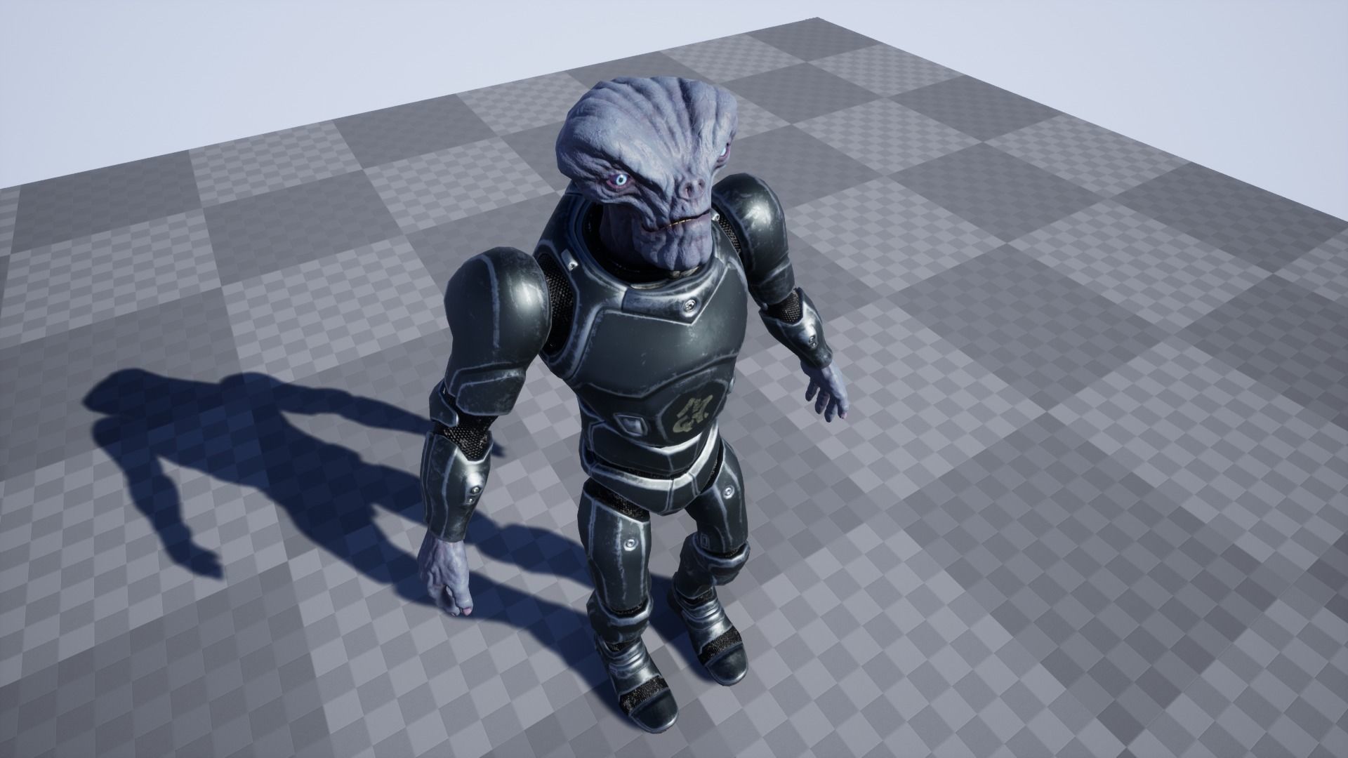 3D model Alien in armored suit VR / AR / low-poly rigged | CGTrader