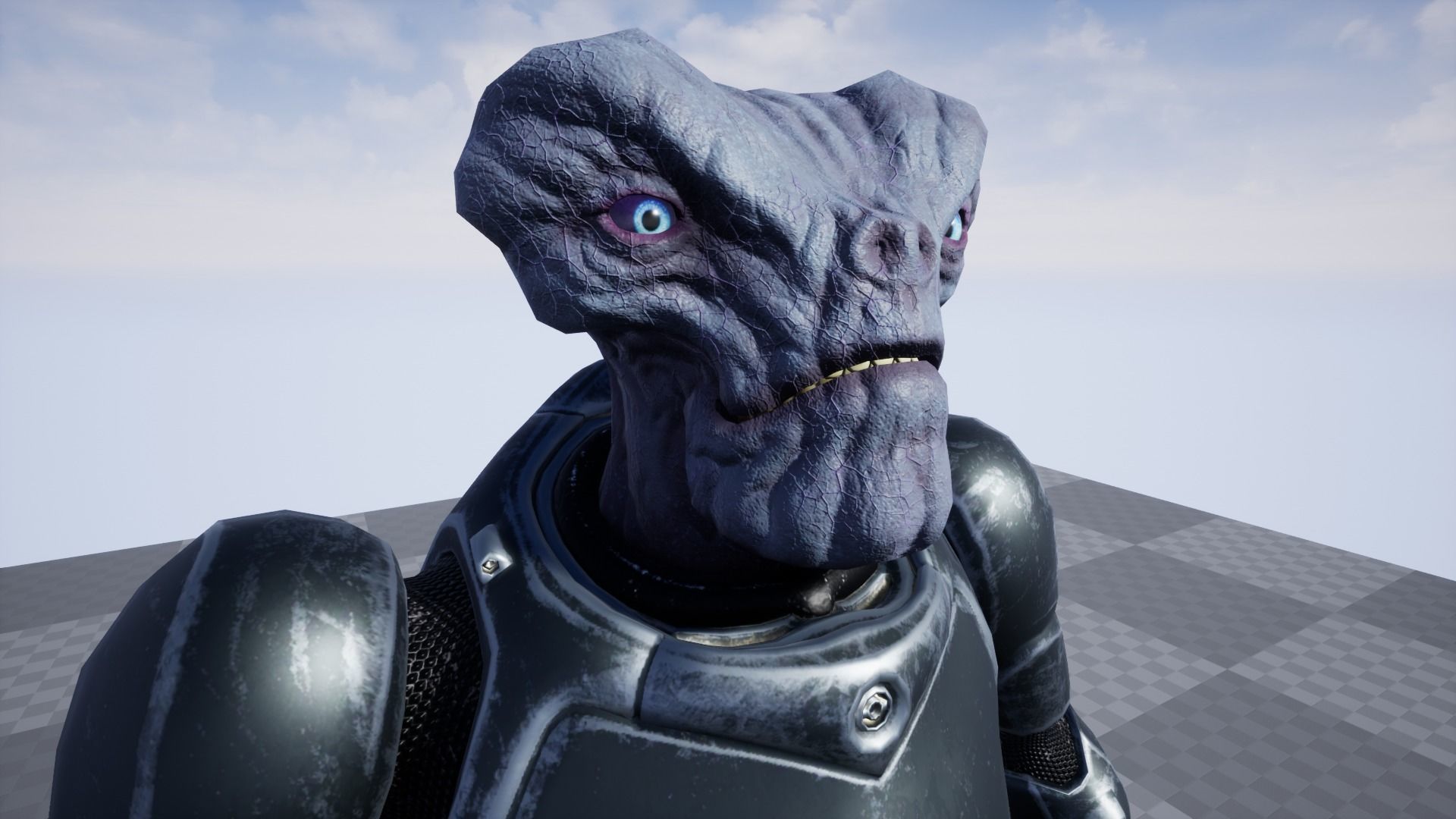 3D model Alien in armored suit VR / AR / low-poly rigged | CGTrader