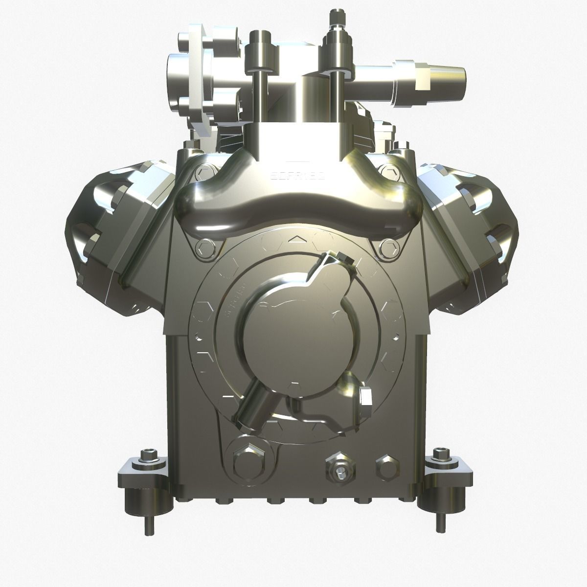 Ice Compressor Hardsurface industrial Machine 3D model | CGTrader