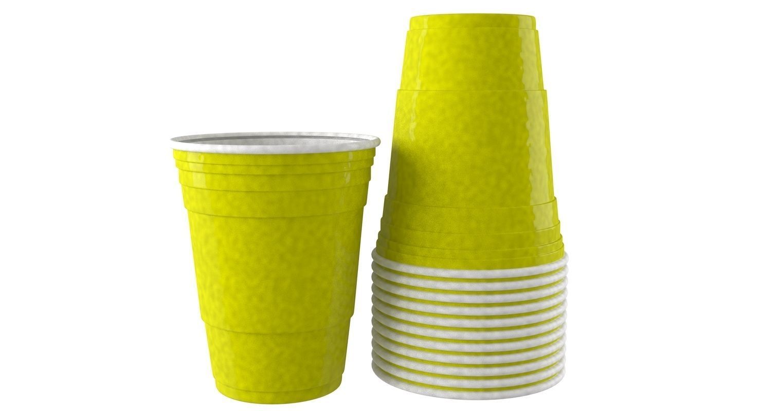 Yellow Solo Cup 3D model | CGTrader