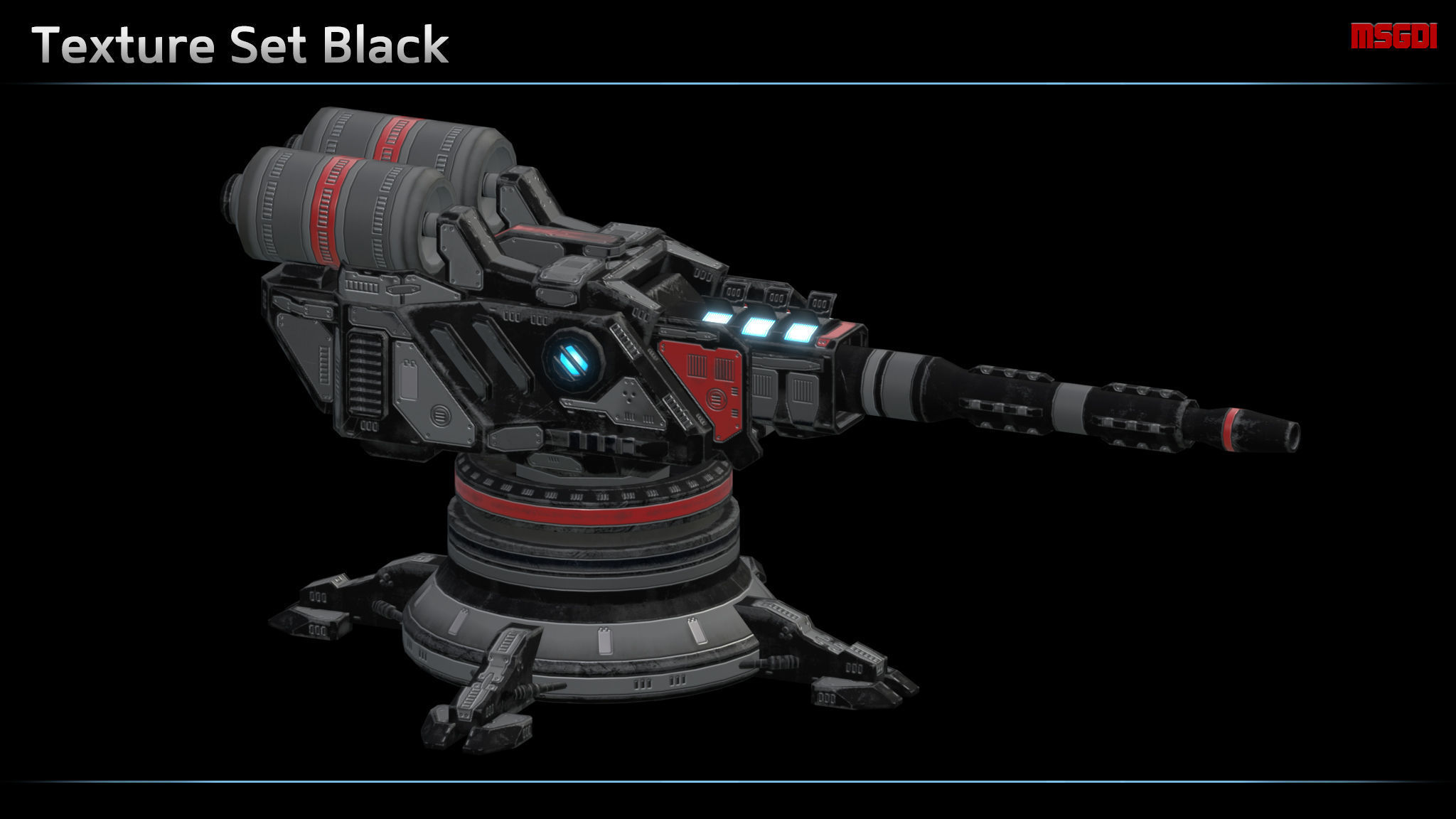 3D model Laser Turret VR / AR / low-poly | CGTrader