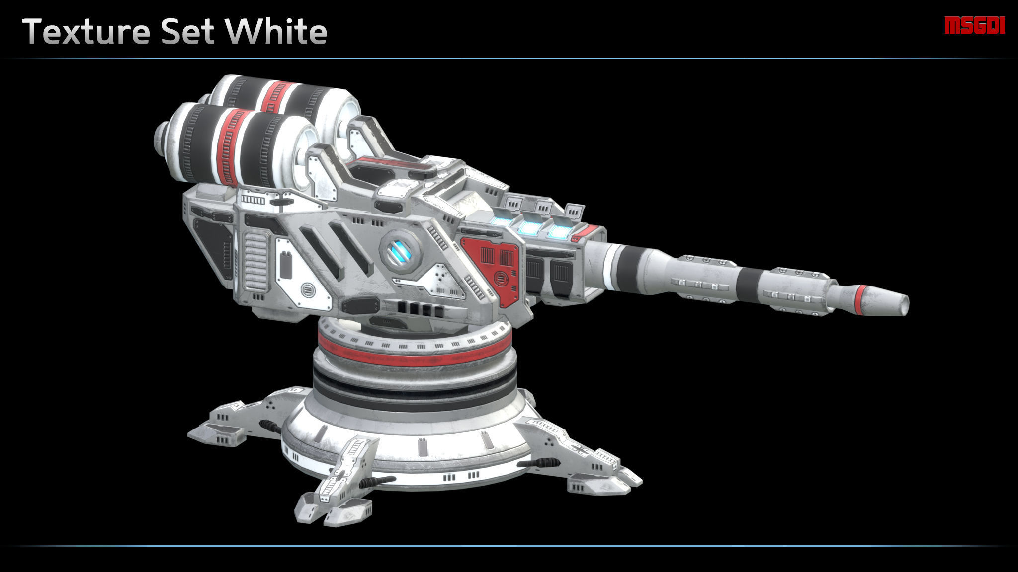 3D model Laser Turret VR / AR / low-poly | CGTrader