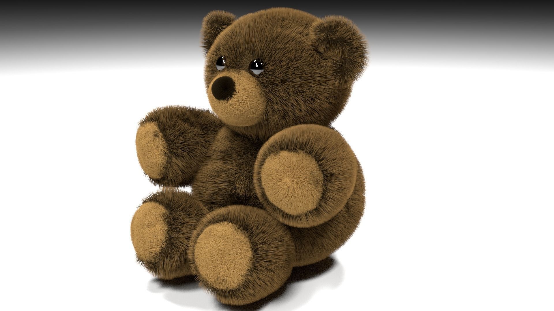 Fluffy Teddy Bear - Blender 3D model | CGTrader