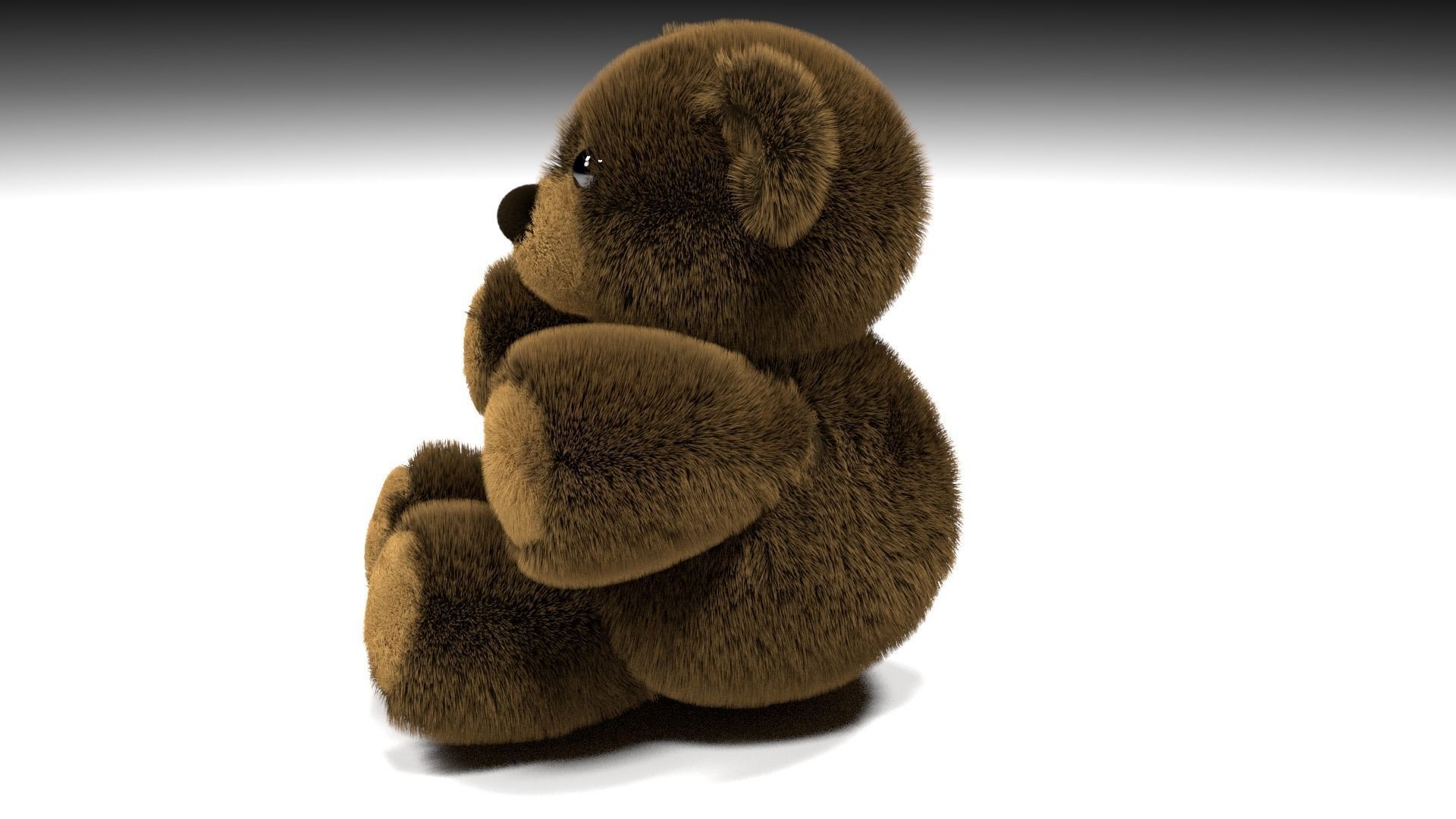 Fluffy Teddy Bear - Blender 3D model | CGTrader