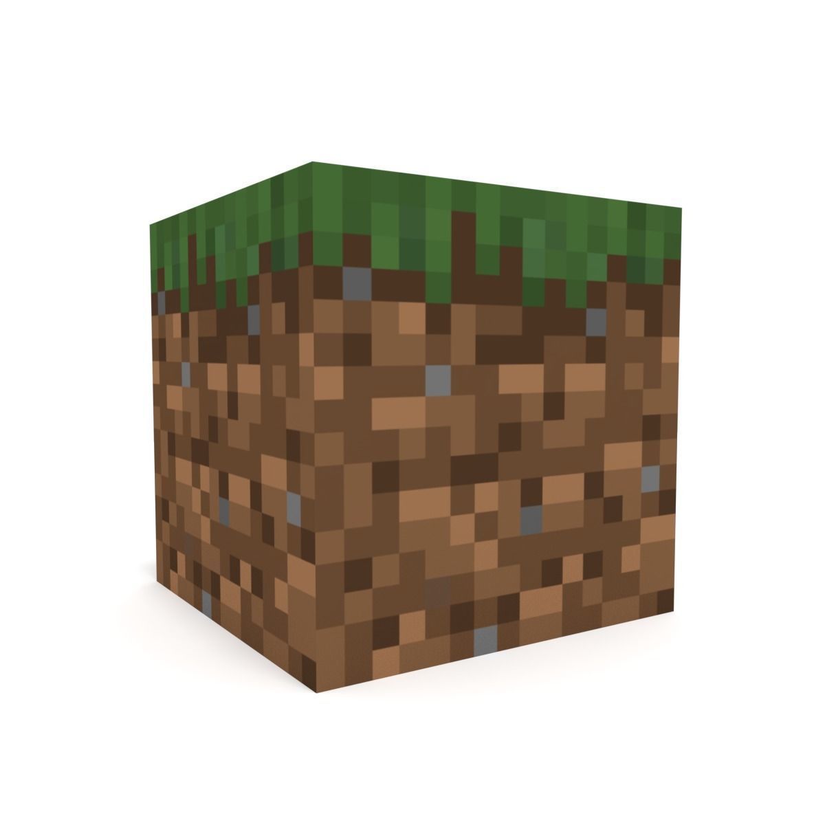 Minecraft Grass Block free 3D model | CGTrader