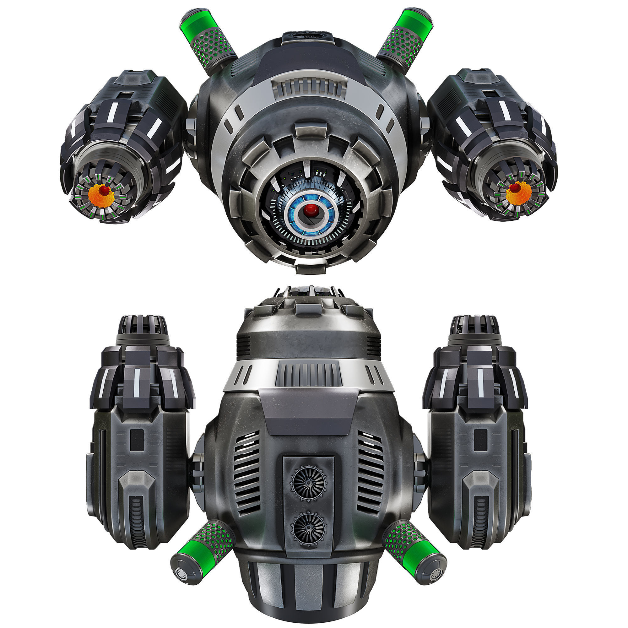 Cosmo Drone 3D model | CGTrader