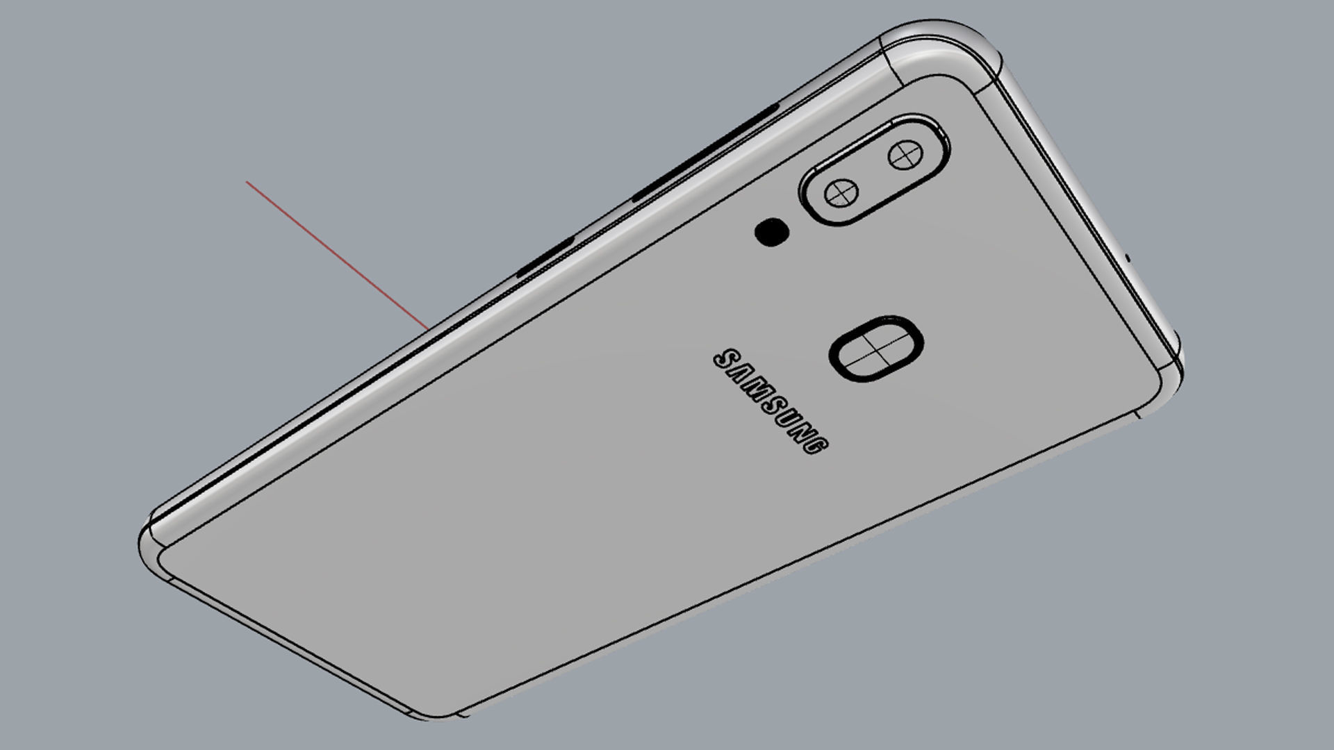 Samsung Galaxy A20 Red 3D model | CGTrader