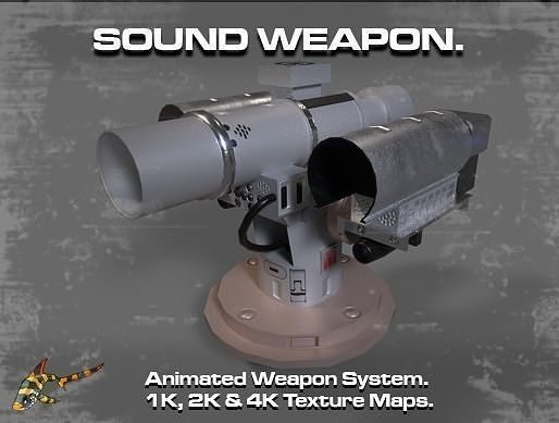 SOUND WEAPON 3D model animated rigged | CGTrader